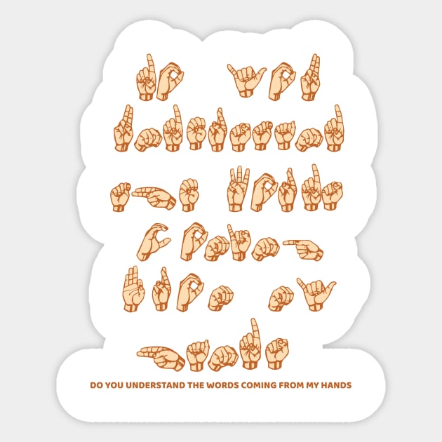 'ASL American Sign Language' Cool ASL Sign Language - Asl - Sticker ...