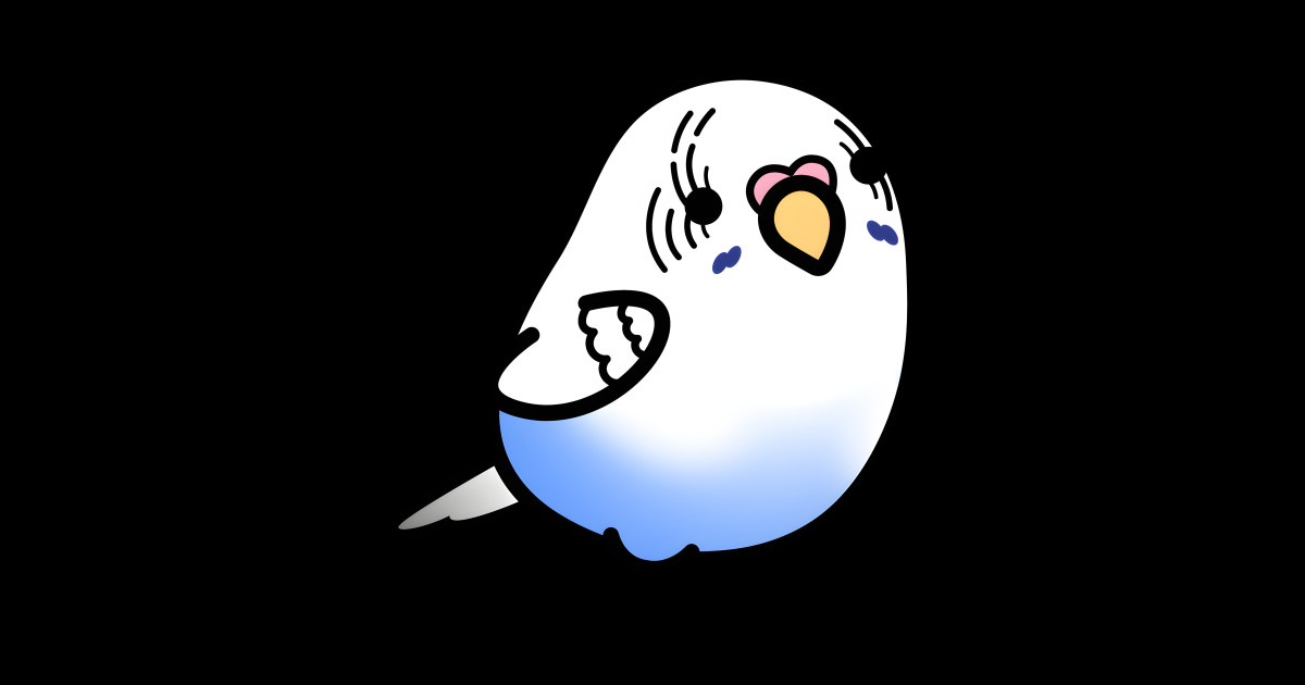 Icy the Chubby Budgie (Custom) - Birdhism - Sticker | TeePublic