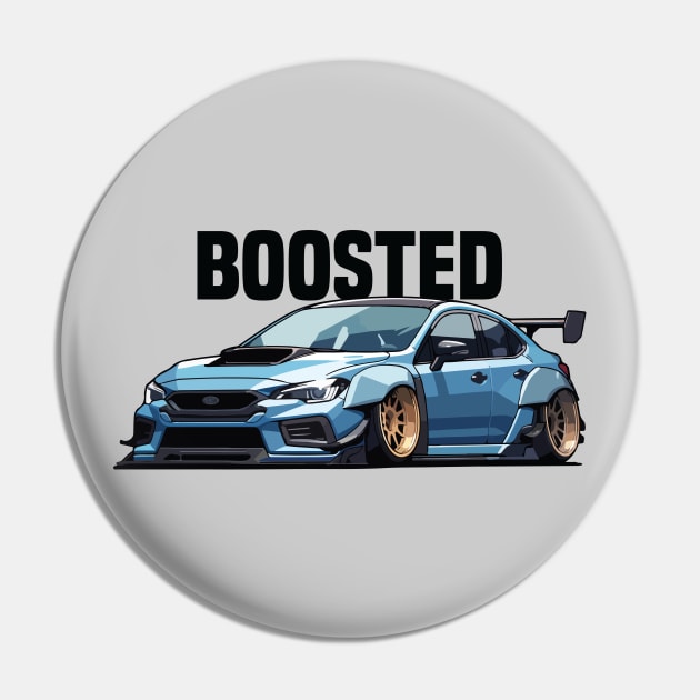 Subaru STI Car Art - Impreza WRX Boosted Widebody Modified JDM Car ...