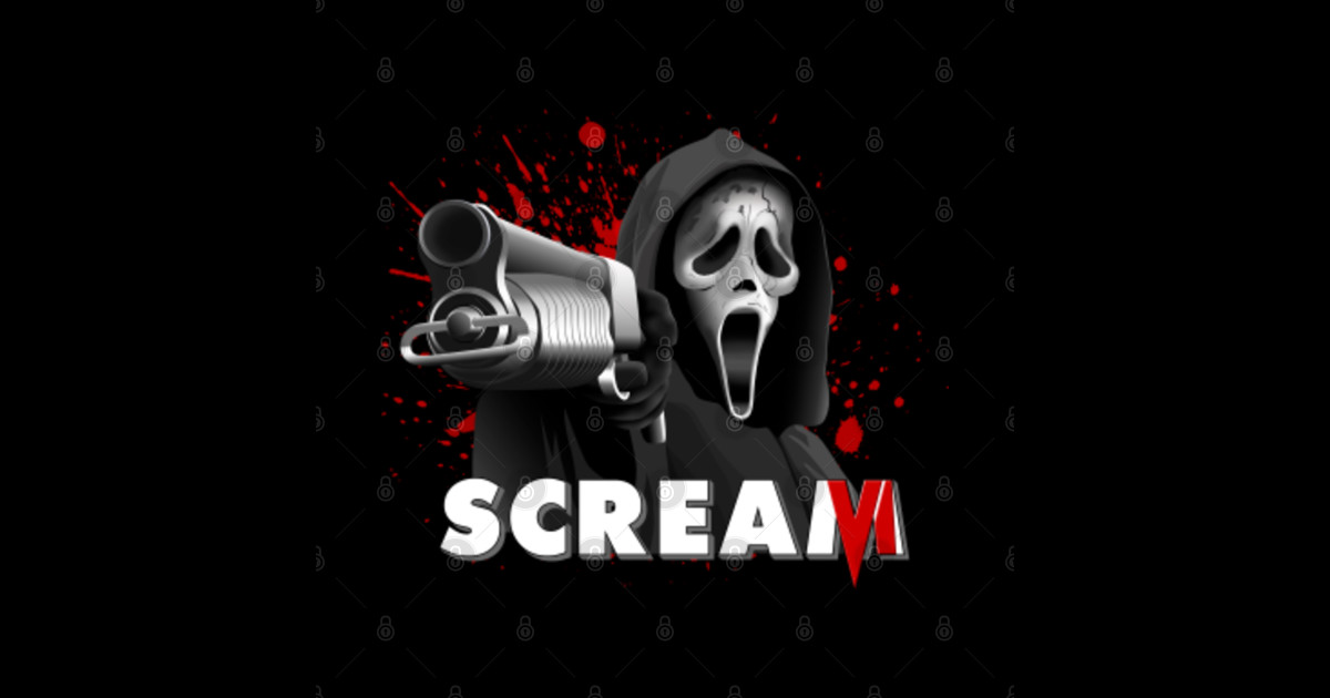 Ghostface With a Shotgun - Scream 6 - Posters and Art Prints | TeePublic