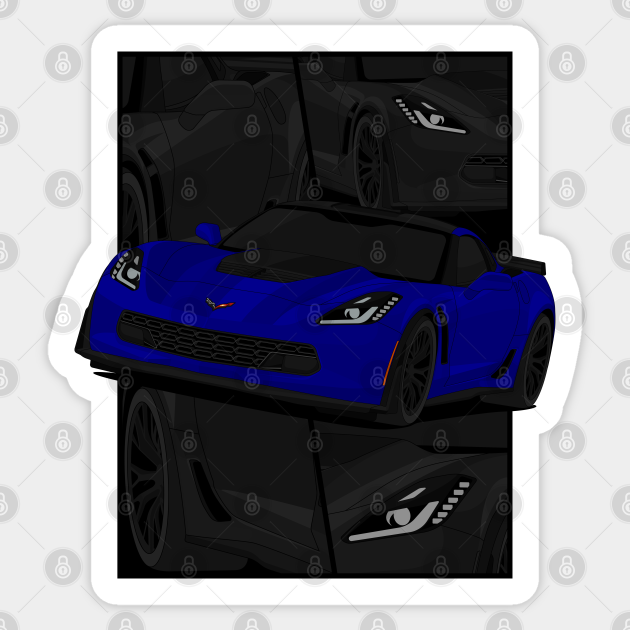 Z06 NAVY - Corvette Z06 - Sticker | TeePublic