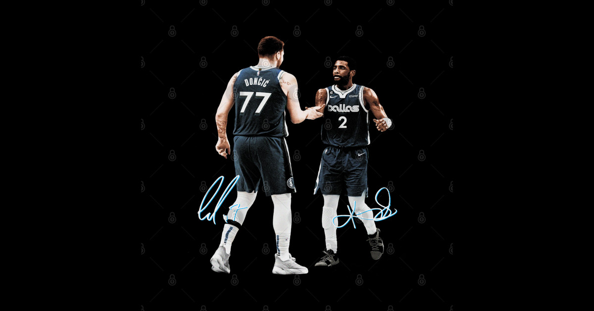 Kyrie Irving & Luka Doncic Duo - Kyrie Irving - Posters and Art Prints ...