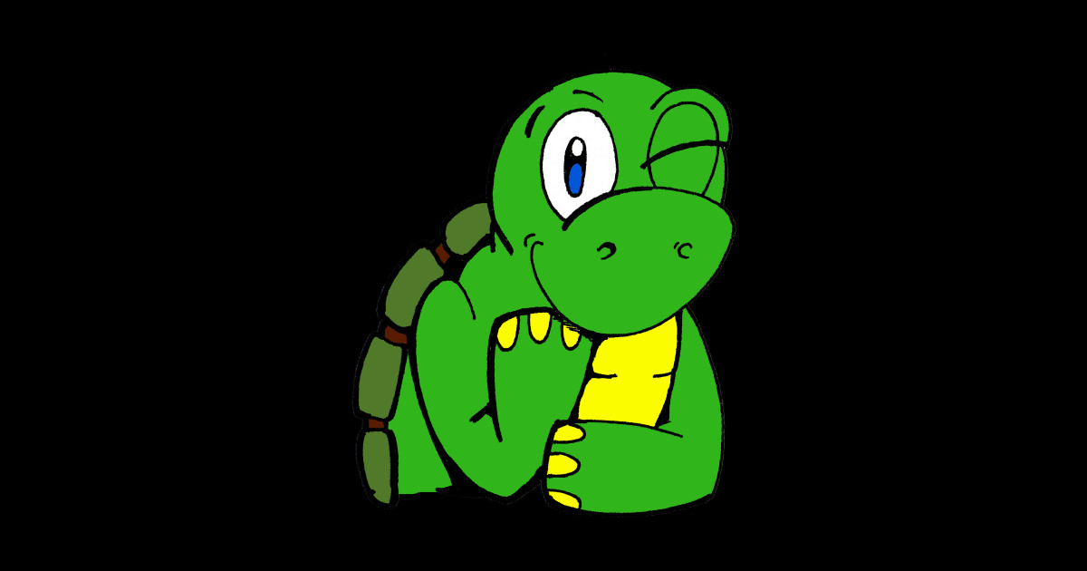 Winking Turtle - Turtle - Sticker | TeePublic