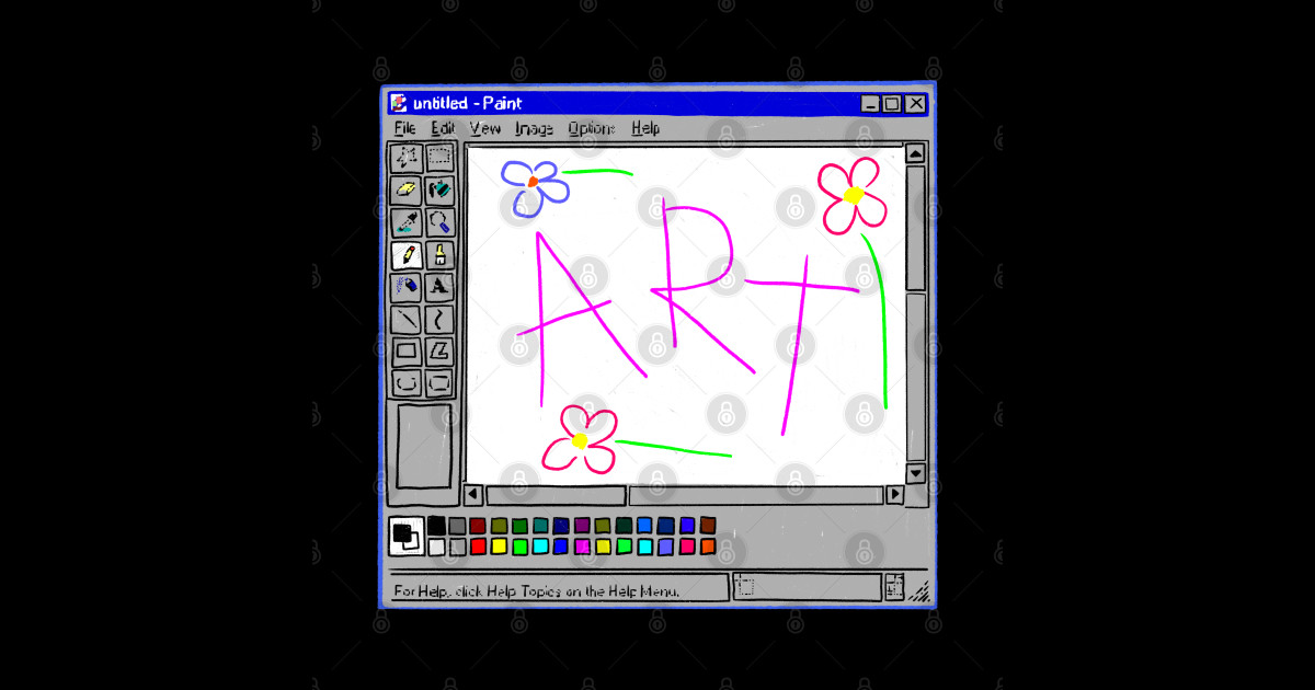 Windows Xp - Paint - Windows Xp - Sticker | TeePublic