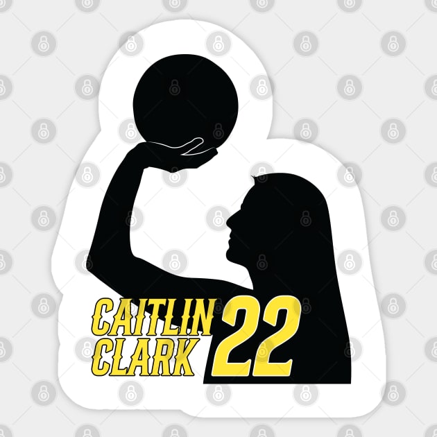 Caitlin Clark 22 - Caitlin Clark - Sticker | TeePublic