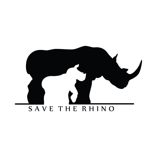 Save The Rhino - Rhino - T-Shirt | TeePublic