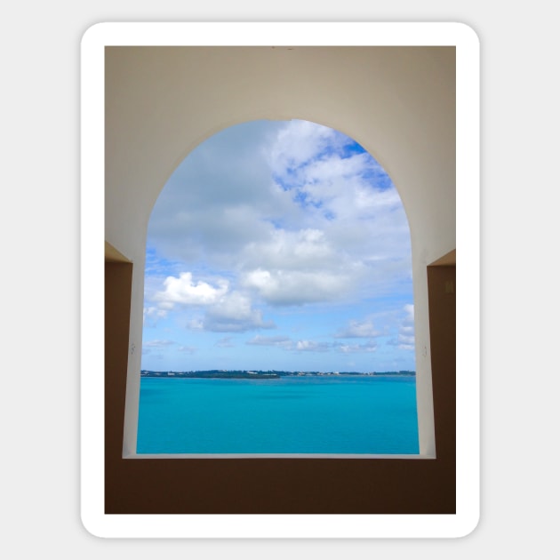 Arch to Paradise in Bermuda - Bermuda - Sticker | TeePublic