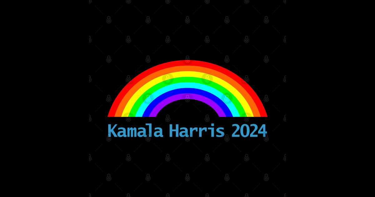 Kamala Harris Rainbow - Kamala Harris - Sticker | TeePublic