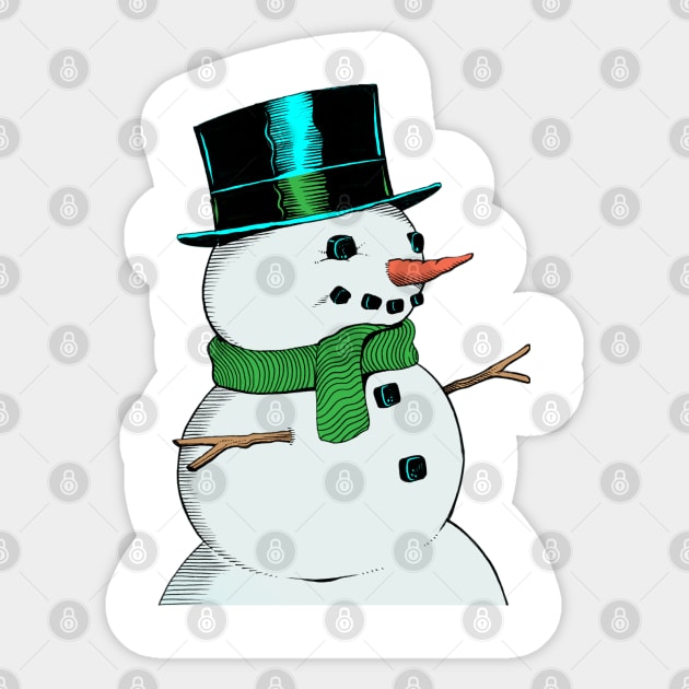 Frosty The Snowman - Winter - Sticker | TeePublic