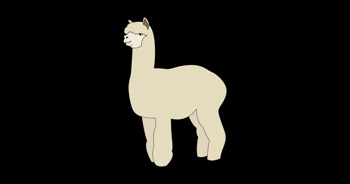 Cream Alpaca Farm Animal Digital Art | Melanie Jensen Illustrations ...