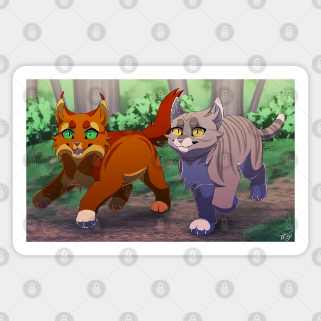 Warrior Cats - Sisters - Warrior Cats - Sticker | TeePublic