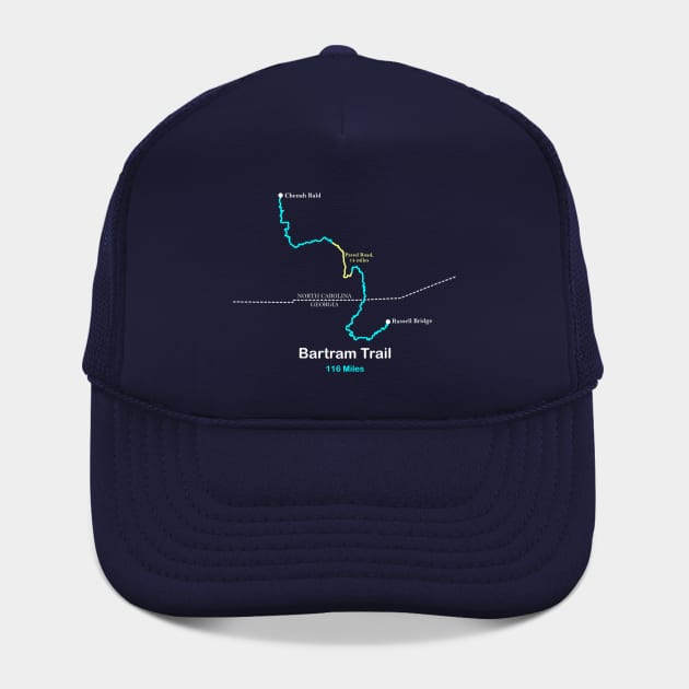 Route Map of the Bartram Trail - Bartram Trail - Hat | TeePublic