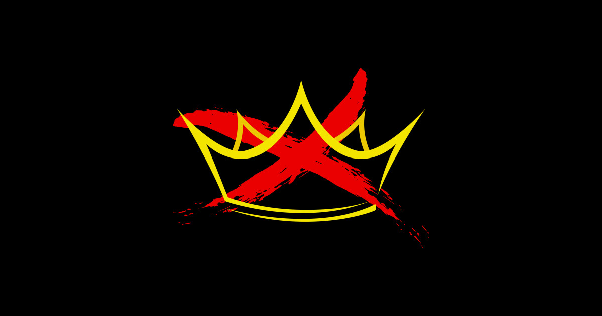 No Kings (crown) - No Kings - Pin | TeePublic