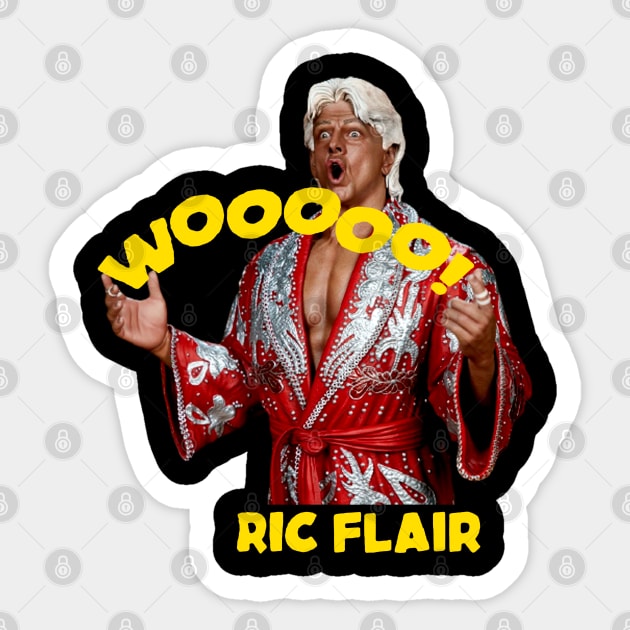 Ric Flair WOOOOOO! - Ric Flair - Sticker | TeePublic