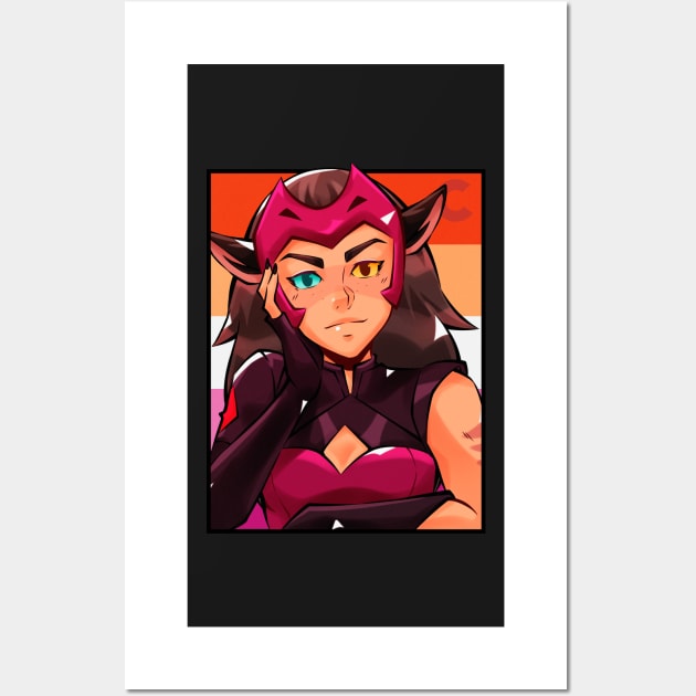 Catra She Ra Lesbian Flag - Catra - Posters and Art Prints | TeePublic