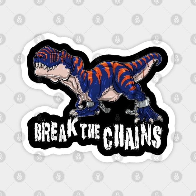 Funny Cartoon Tyrannosaurus Rex Break The Chains - Tyrannosaurus Rex ...