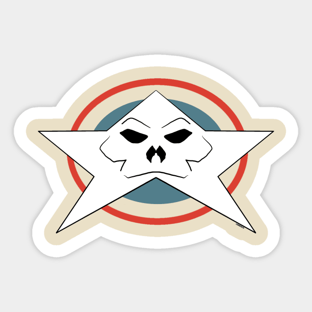 Captain Weirdo Logo - Superhero - Sticker | TeePublic