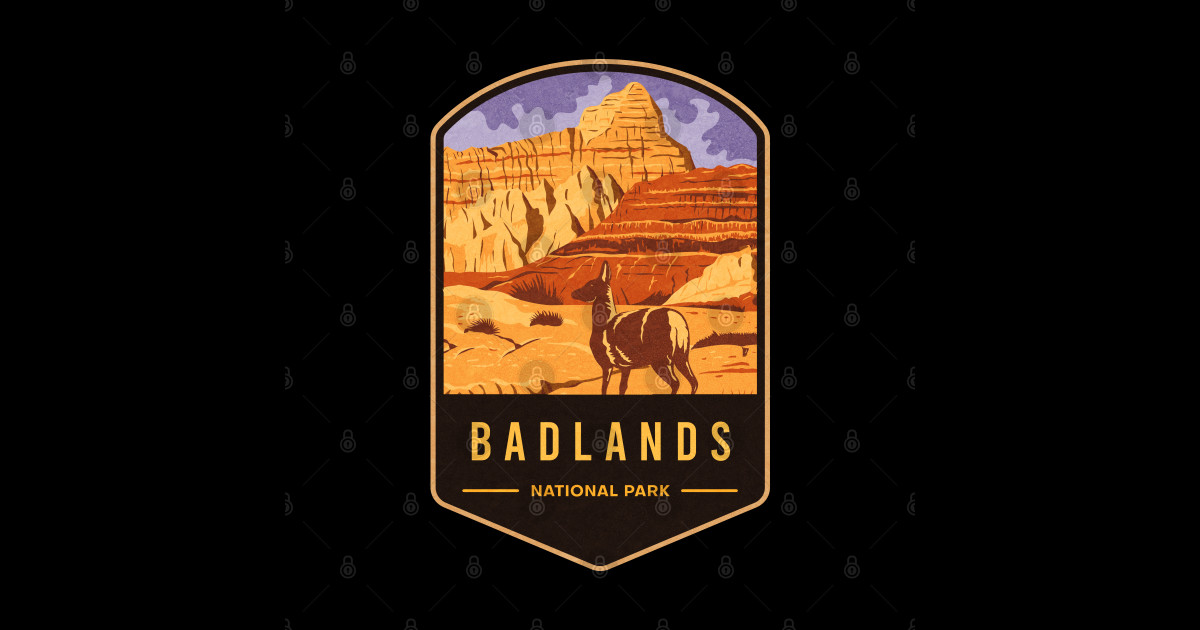 Badlands National Park - Badlands National Park - Sticker | TeePublic
