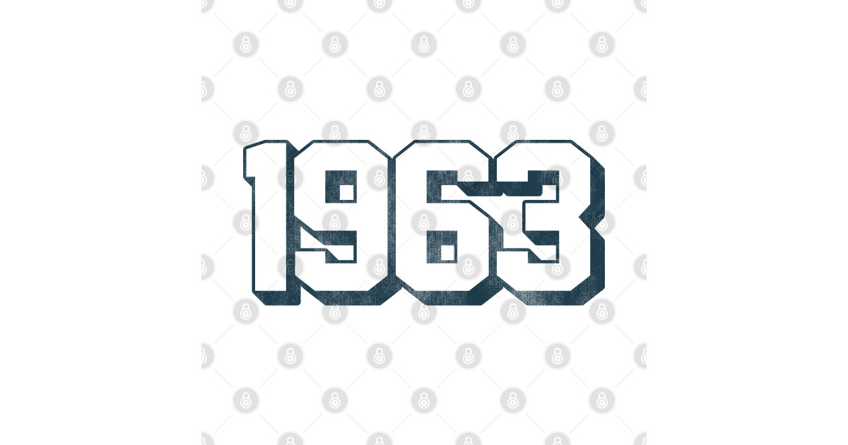 1963 // Years Vintage Retro Logo Style - 1963 - T-Shirt | TeePublic