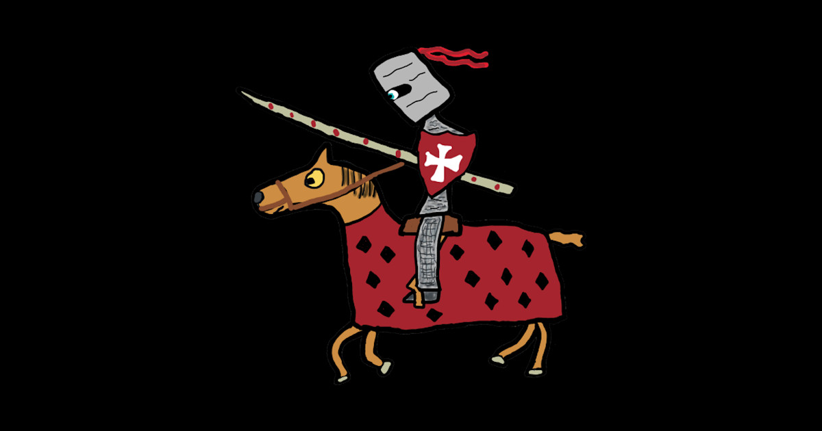 Born To Jest, Forced To Work - Joust - Sticker | TeePublic