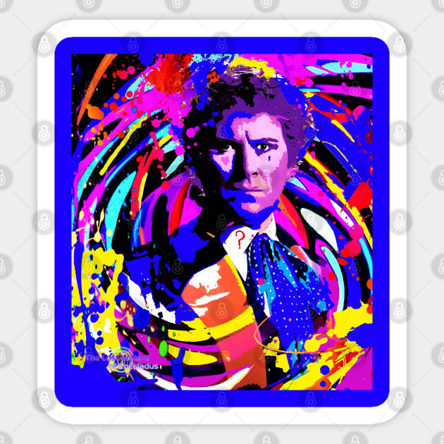 swirl 6th doctor - Doctor Who - Sticker | TeePublic