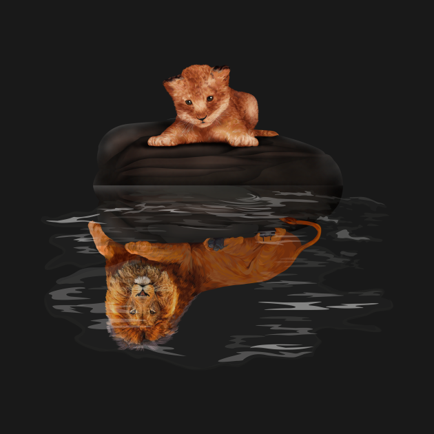 Cute Little Baby Simba lion - Lion King - T-Shirt | TeePublic