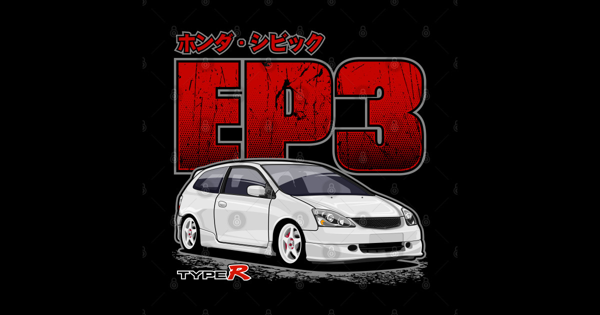 Civic Type R EP3 - Civic Type R - Posters and Art Prints | TeePublic