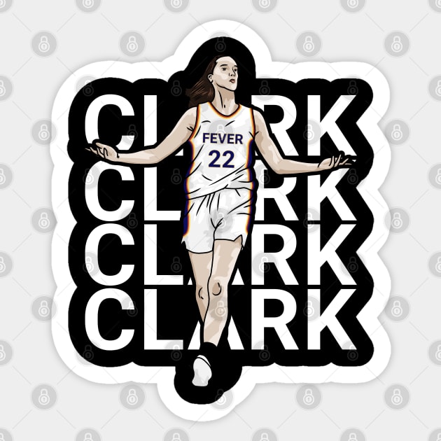 Caitlin Fever 22 Clark - Caitlin Clark - Sticker | TeePublic
