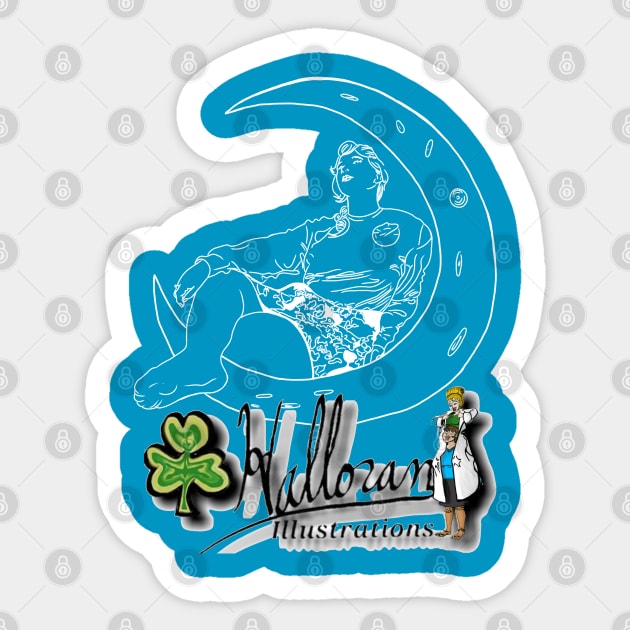 Halloran Illustrations Goddess Logo - Goddess - Sticker | TeePublic