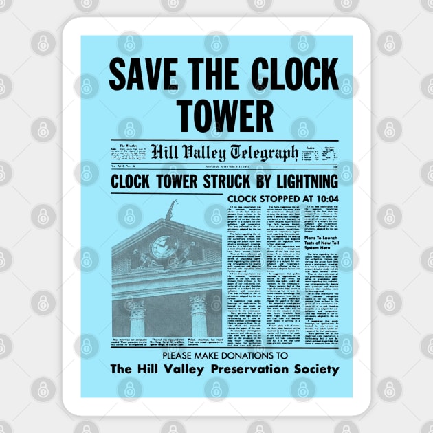 Save the clock tower - Clock Tower - Sticker | TeePublic