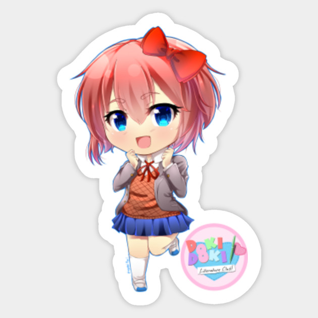 Doki Doki Literature Club: Sayori - Doki Doki Literature Club - Sticker ...