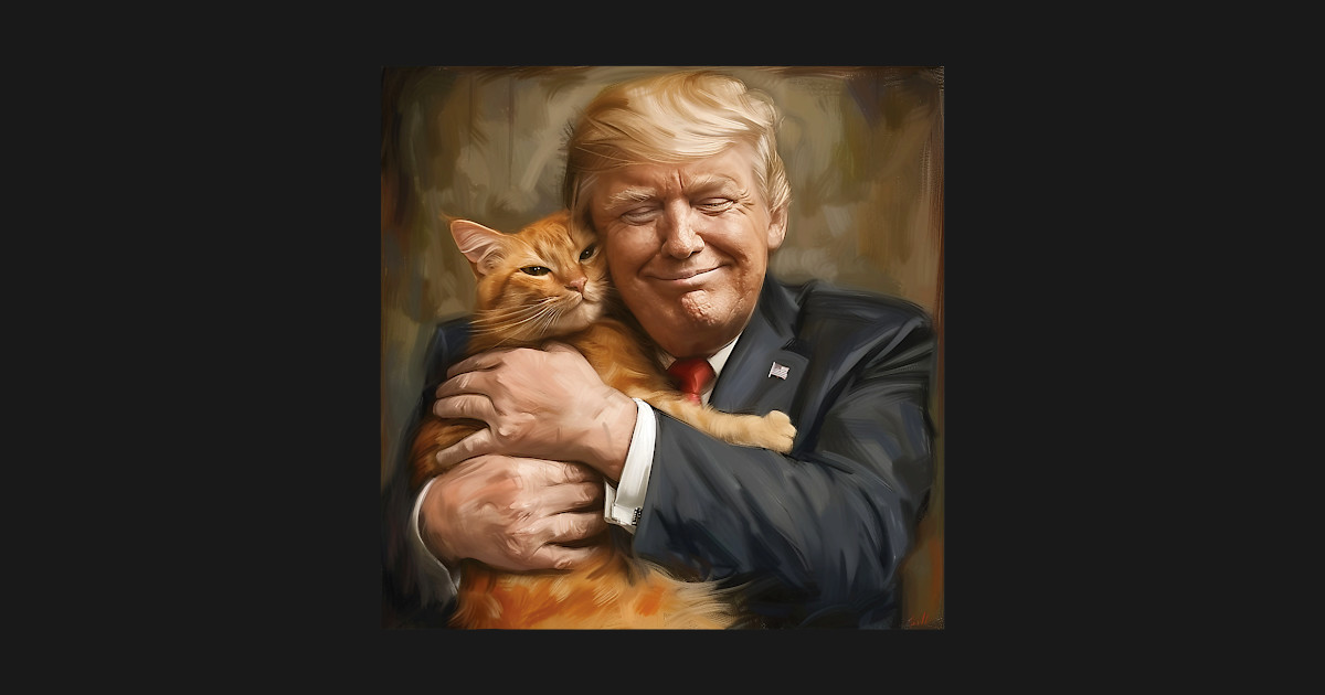 Trump Hugging an Orange Cat 2024 - Trump Hugging An Orange Cat 2024 - T ...