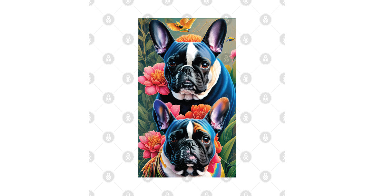 2 Frenchie's with Roses Aesthetic - 2 Frenchies With Roses Aesthetic ...