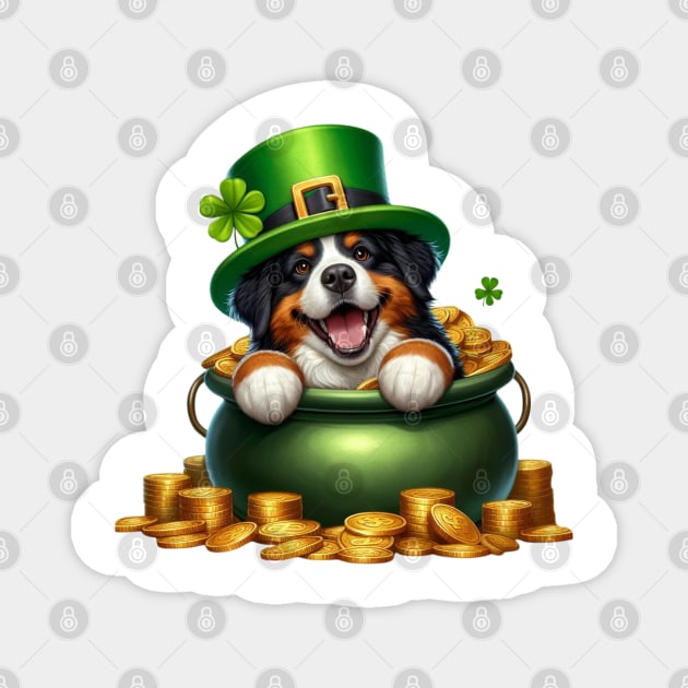 St Patricks Day Bernese Mountain Dog - St Patricks Day - Magnet | TeePublic