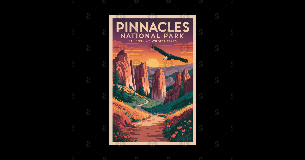 Pinnacles National Park Travel Poster - Pinnacles National Park ...