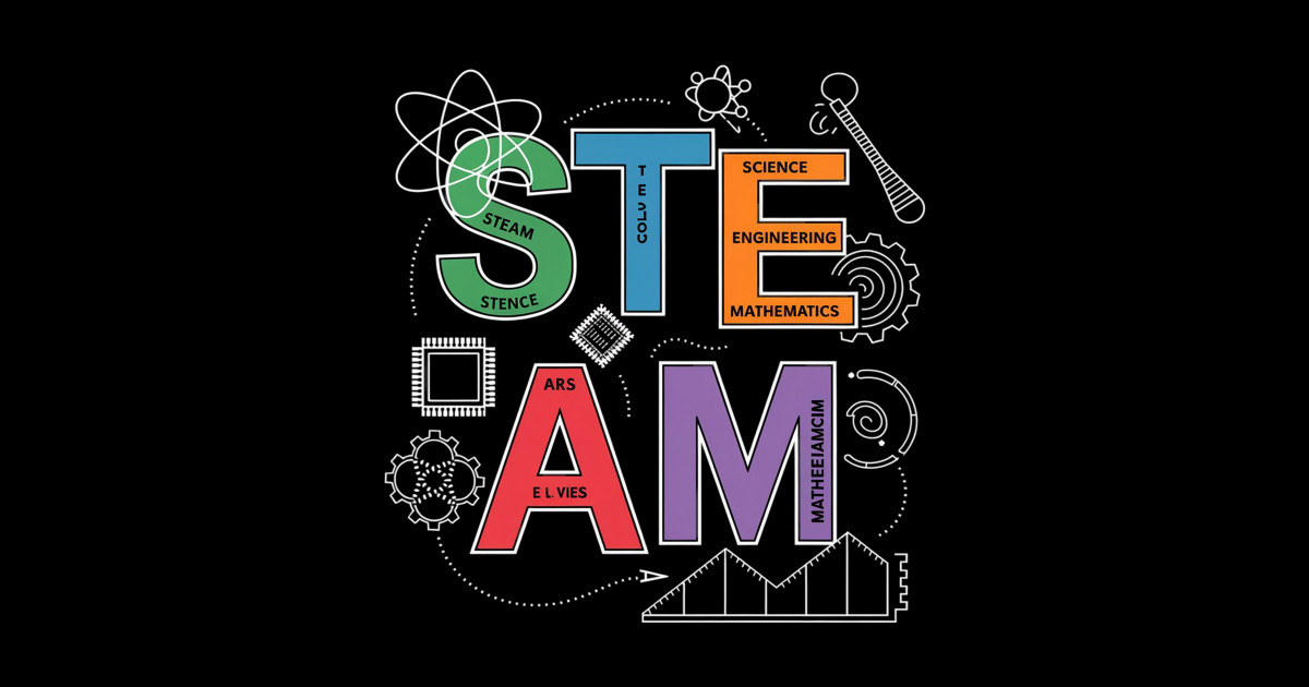 Colorful Steam Letters For Steam Program Teacher And Student - Teacher ...
