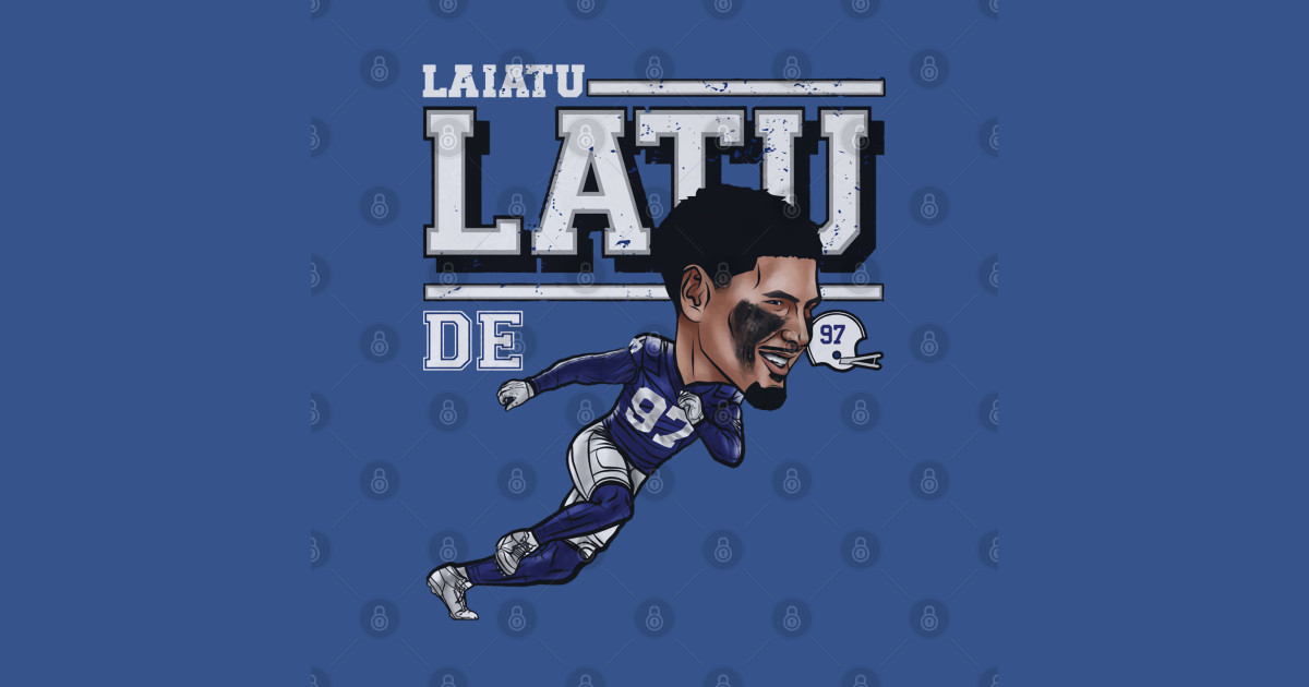 Laiatu Latu Indianapolis Cartoon - Laiatu Latu - T-Shirt | TeePublic
