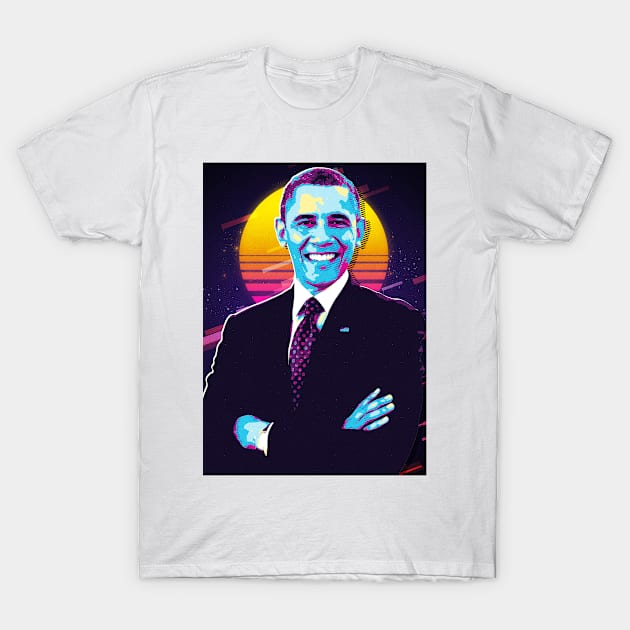 obama / retro 80s - Barack Obama - T-Shirt | TeePublic