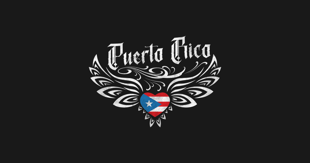 Puerto Rico Angel Wings-Grunge Style - Puerto Rico Angel Wings - T ...
