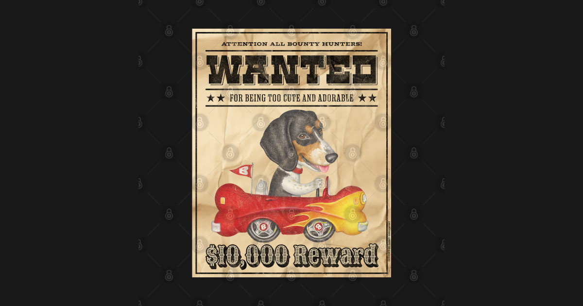 Funny Cute Beagle Dog Wanted Poster - Beagle Lover - T-Shirt | TeePublic