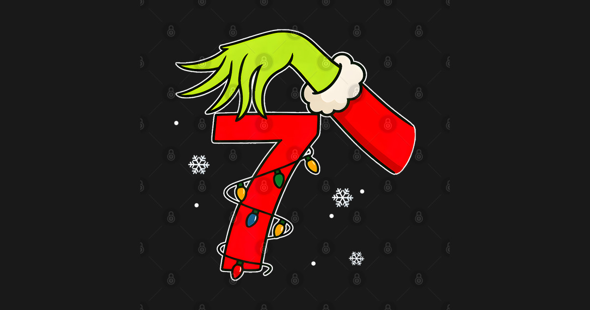 Fun Number 7 67 Six Seven - Funny Christmas Meme - T-Shirt | TeePublic