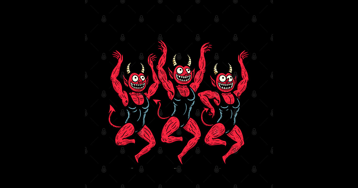 Exercising My Demons - Funnytee - Sticker | TeePublic