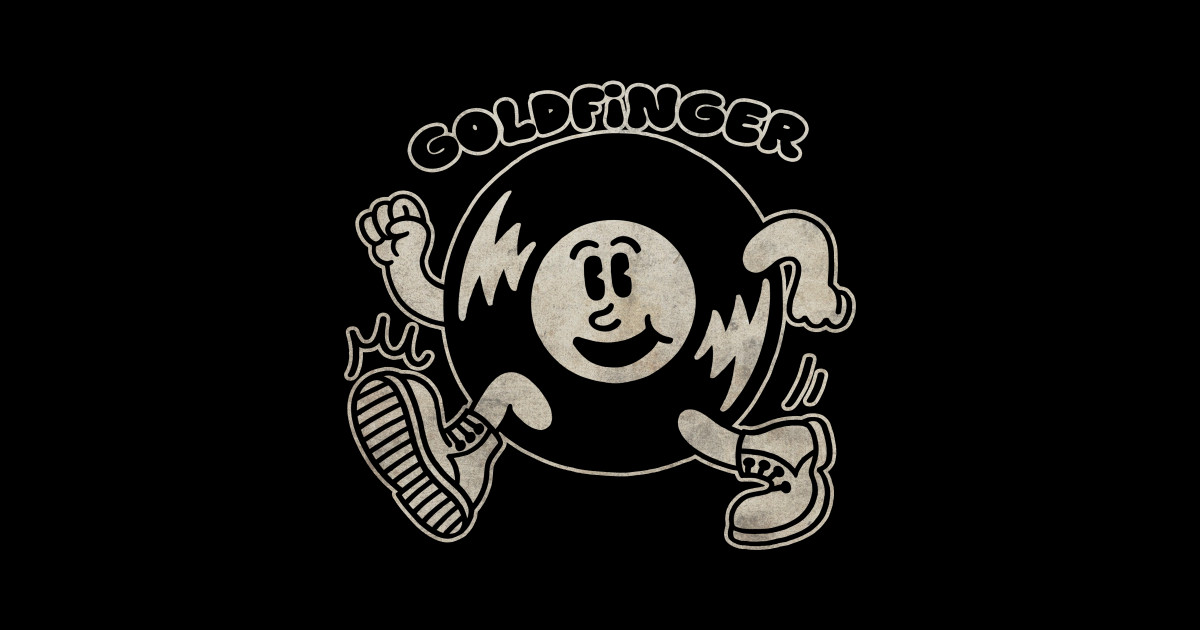 Goldfinger Band Vintage Vinyl Black - Goldfinger - Sticker | TeePublic