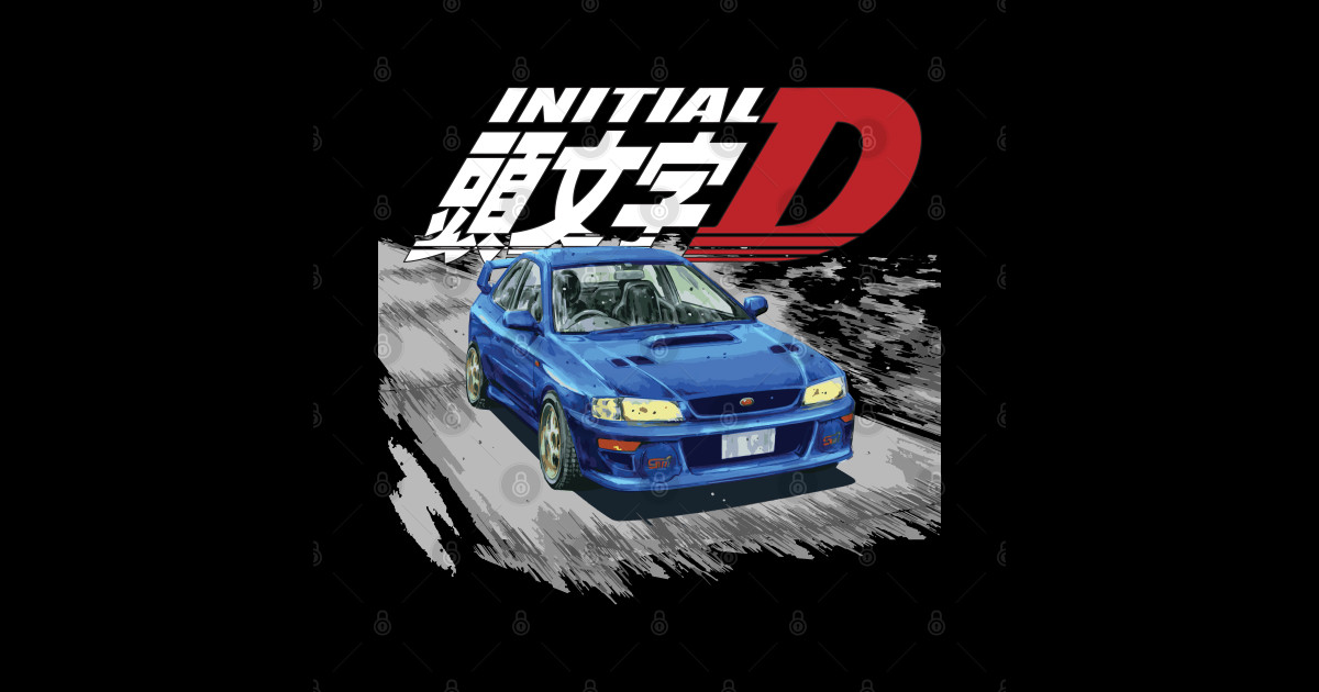 Initial D - jdm turbo rally car ej20 sti Mountain Drift Racing Fujiwara ...