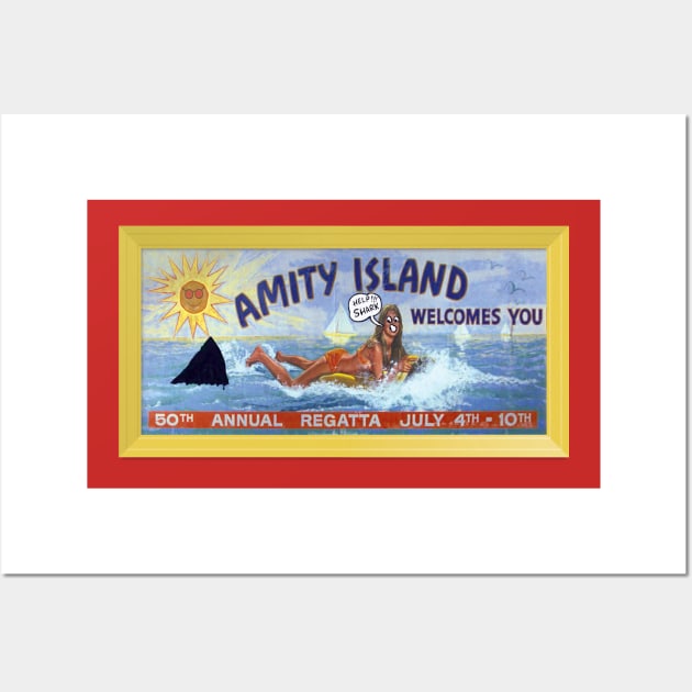 Jaws — Amity Billboard (with graffiti) - Jaws - Posters and Art Prints ...