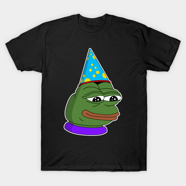 FeelsBirthdayMan - White Outline - Feelsbirthdayman - T-Shirt | TeePublic