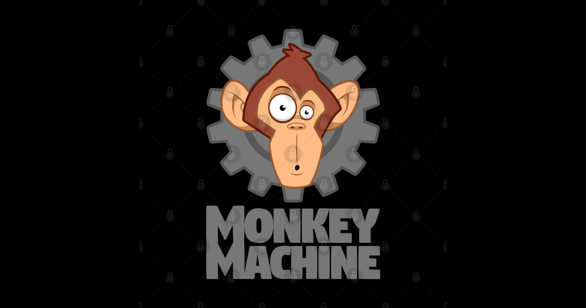 Monkey Machine Logo - Monkey Machine - Sticker | TeePublic