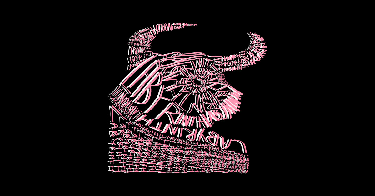 Pink Minotaur - Minotaur - Sticker | TeePublic