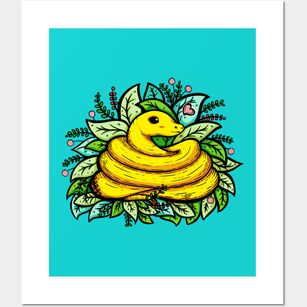 Cute Snake - Snake - Posters and Art Prints | TeePublic