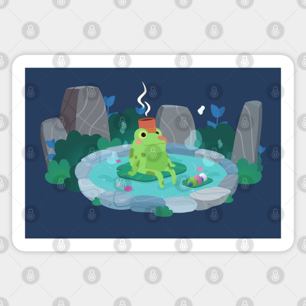 Zen Frog - Frog - Sticker | TeePublic